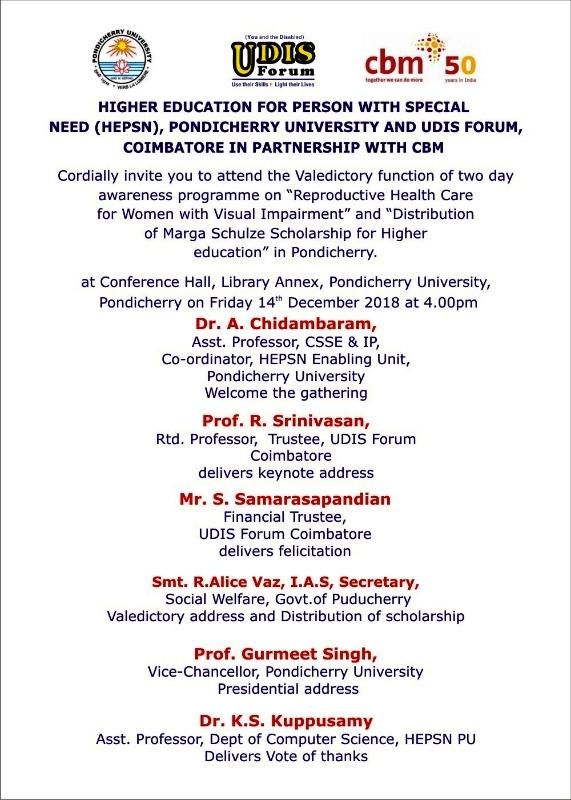 Valedictory Function of Two Days Workshop On “Reproductive Health ...